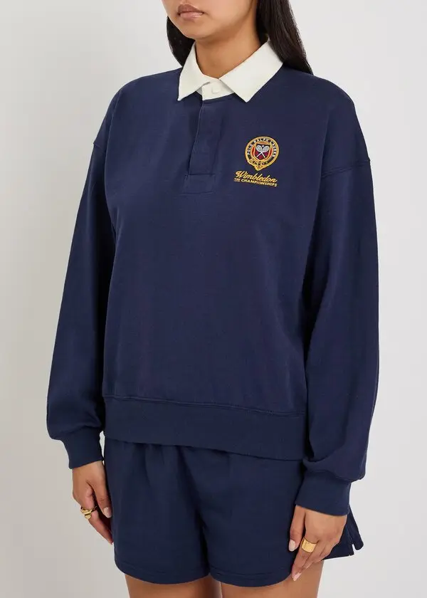 Polo Ralph Lauren Embroidered Cotton Rugby Top