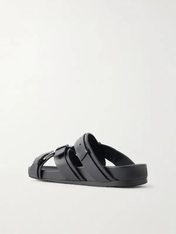 Loewe Type Fussbett Embellished Leather Sandals