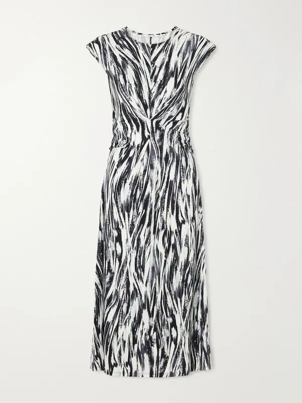 Proenza Schouler White Label Miranda Printed Stretch-jersey Midi Dress - Multi