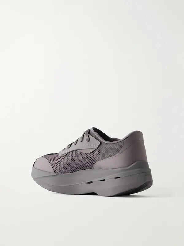 On Post Archive Faction X Cloudboom Next Shell And Mesh Sneakers - Gray