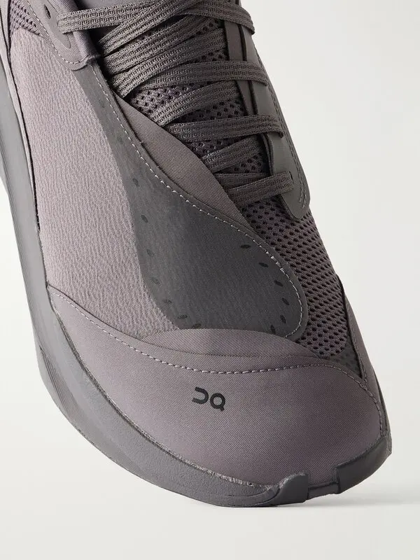 On Post Archive Faction X Cloudboom Next Shell And Mesh Sneakers - Gray