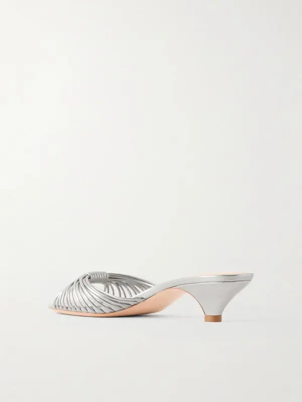 LOEFFLER RANDALL Dixie Metallic Leather Mules