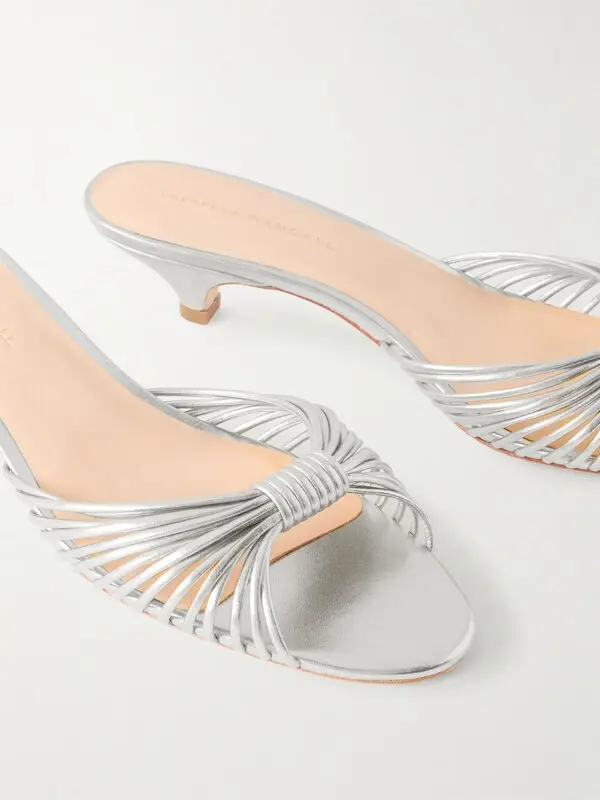 LOEFFLER RANDALL Dixie Metallic Leather Mules
