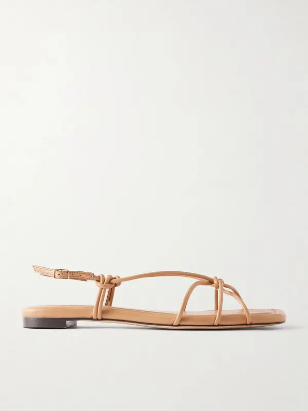 LOEFFLER RANDALL Karly Leather Sandals - Brown