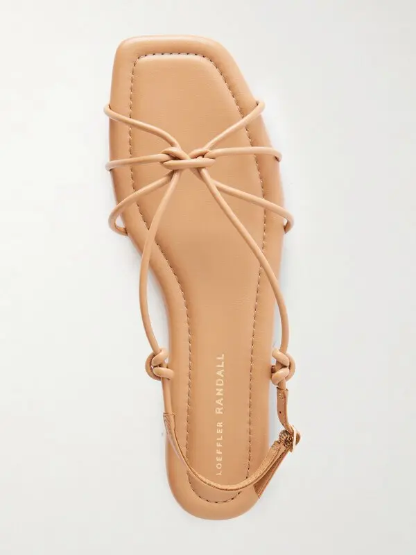 LOEFFLER RANDALL Karly Leather Sandals - Brown