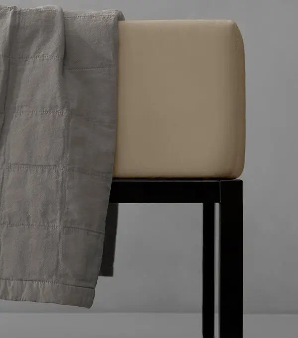 SOCIETY LIMONTA Cotton Nite King Fitted Sheet - Brown