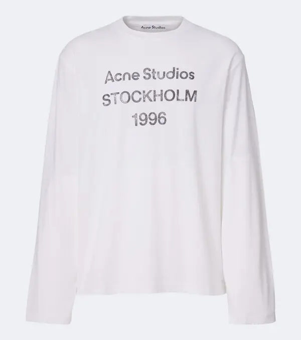 Acne Studios Logo Cotton-blend Jersey T-shirt