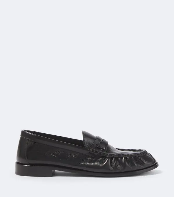 Saint Laurent Le Loafer Supple Leather Penny Loafers