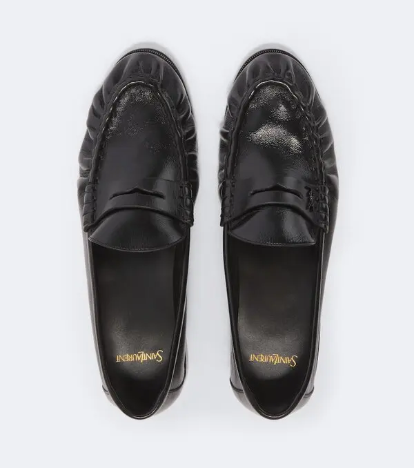 Saint Laurent Le Loafer Supple Leather Penny Loafers