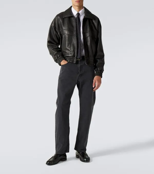 Saint Laurent Le Loafer Supple Leather Penny Loafers