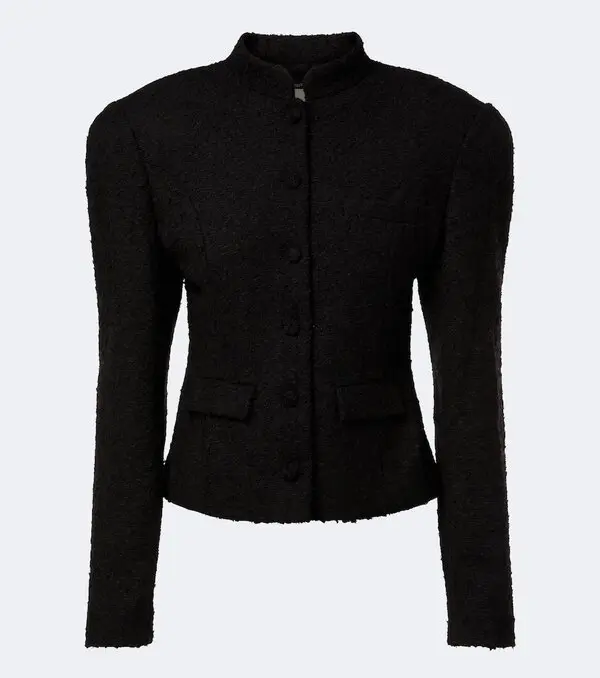 Magda Butrym Textured Bouclé Jacket - Black