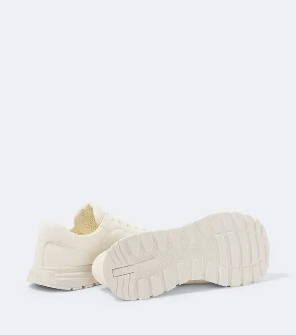 Prada Prax 2.0 Leather Sneakers - White
