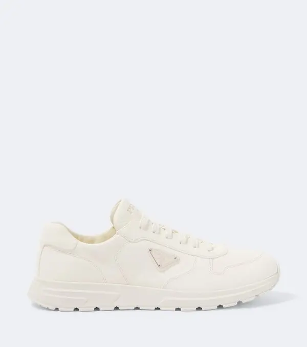 Prada Prax 2.0 Leather Sneakers - White