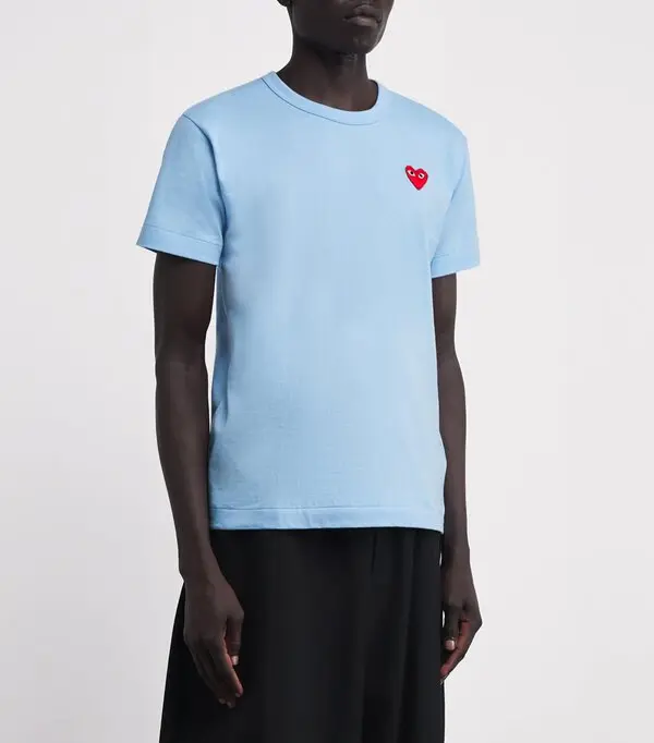 Play Comme Des Garcon Heart Logo T-shirt - Blue