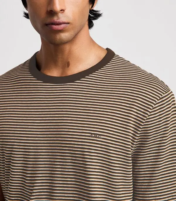 A.p.c. Organic Cotton Striped T-shirt