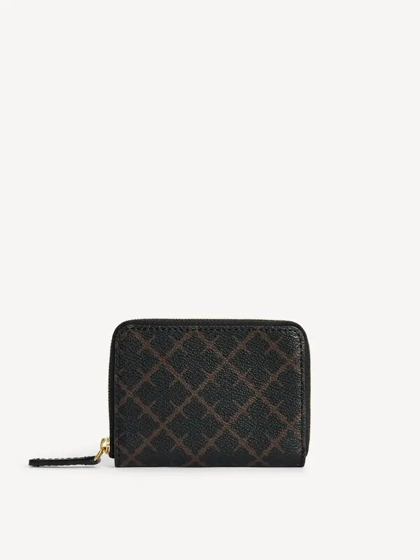 BY MALENE BIRGER Elia Printed Coin Purse - Dark Chokolate