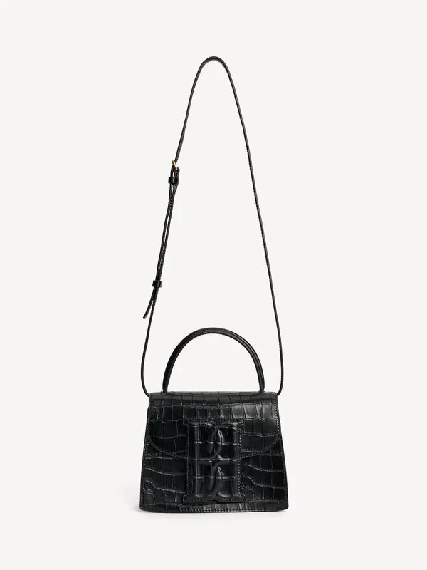 BY MALENE BIRGER Ramil Leather Shoulder Bag - Black