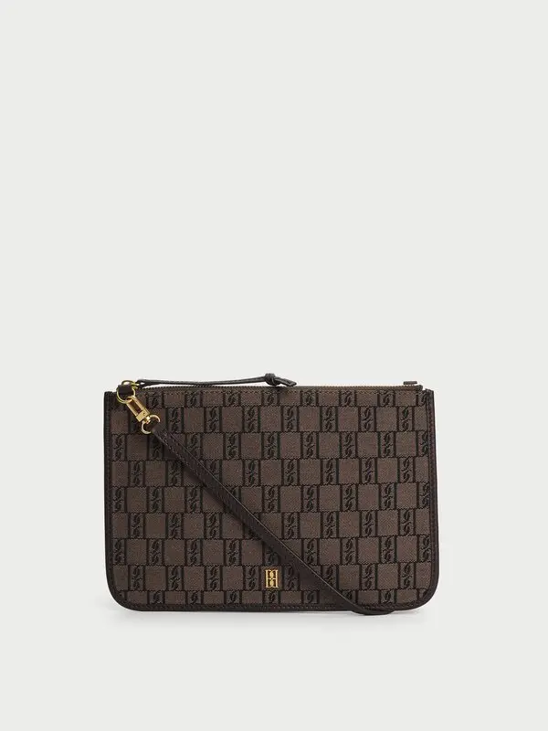 BY MALENE BIRGER Cara Monogram Purse - Bison