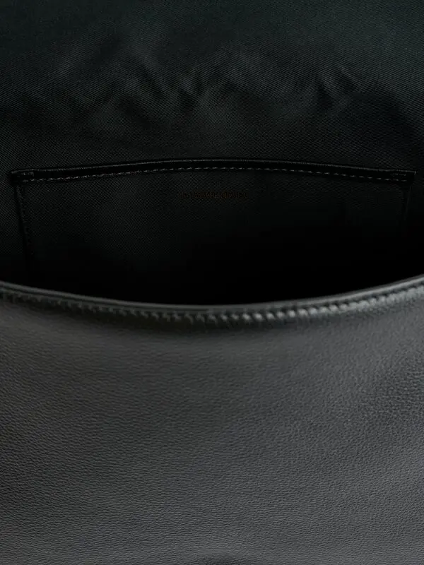 BY MALENE BIRGER Lelou Leather Shoulder Bag - Black