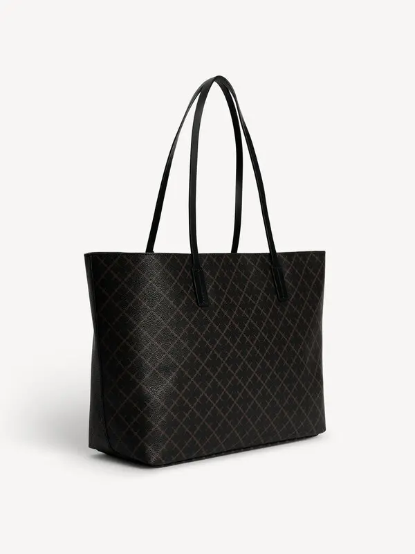 BY MALENE BIRGER Abigail Printed Tote Bag - Dark Chokolate