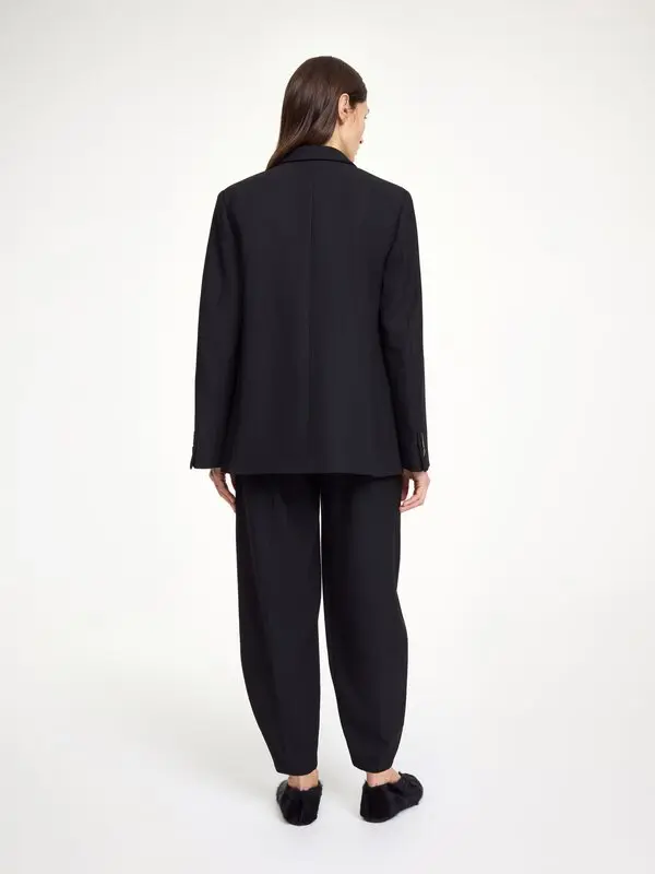 BY MALENE BIRGER Ramona Double-breasted Blazer - Black