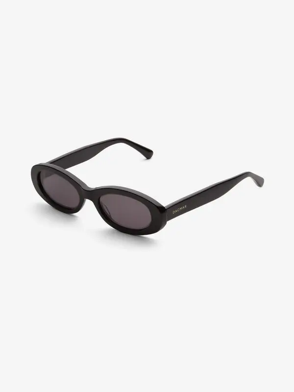 HOUSE OF DAGMAR Wide Oval Sunglasses - Black