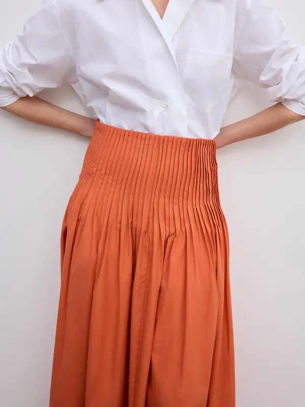 HOUSE OF DAGMAR Poplin Maxi Skirt