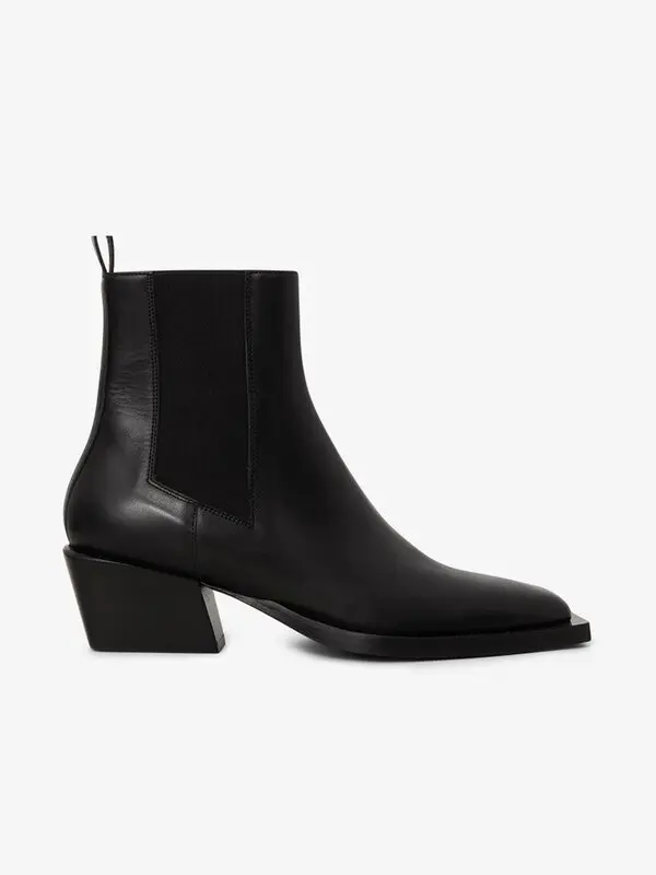 HOUSE OF DAGMAR Square Toe Chelsea Boots - Black