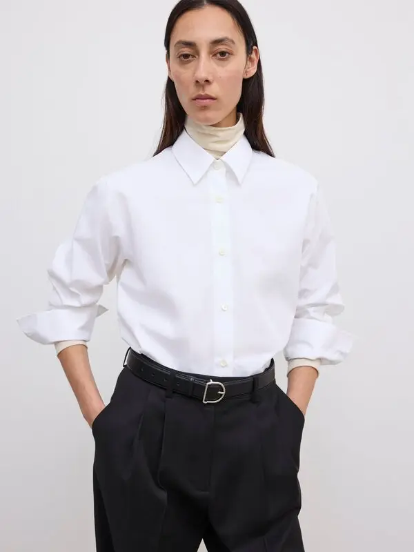HOUSE OF DAGMAR Wide Leg Wool Suit Trousers