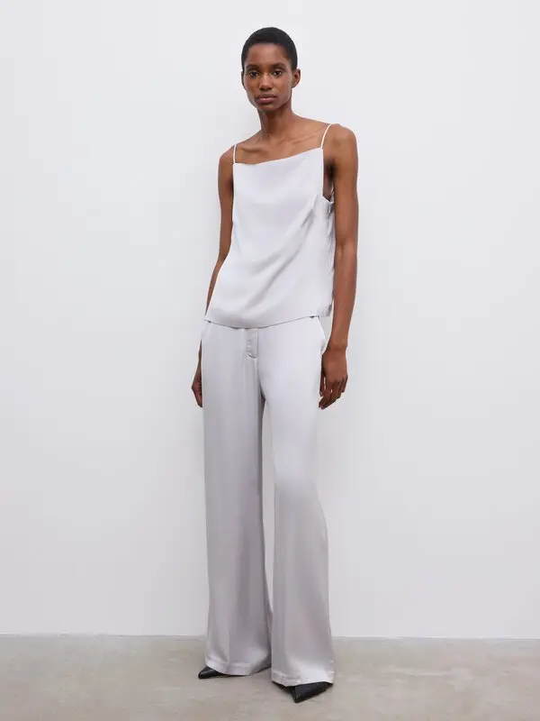 HOUSE OF DAGMAR Camisole Top In Fluid Viscose Satin