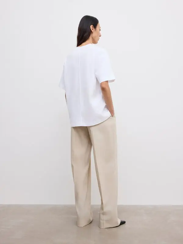 HOUSE OF DAGMAR Organic Cotton Relaxed Fit T-shirt - White