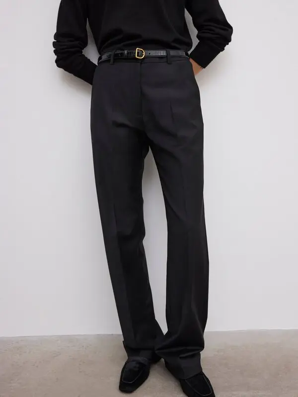 HOUSE OF DAGMAR Classic Wool Suit Trousers