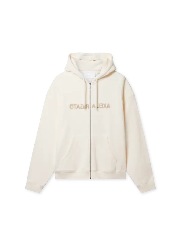 Axel Arigato Rhys Zip Thru Hoodie - Cream