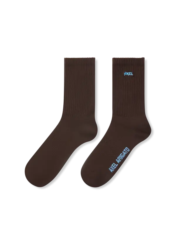 Axel Arigato Embroidered Logo Crew Socks - Pinecone
