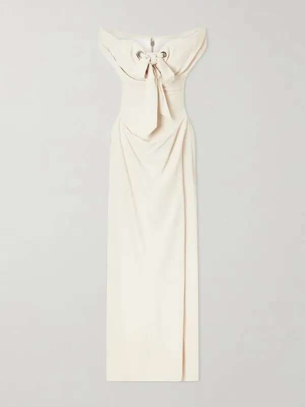 VIVIENNE WESTWOOD Off-the-shoulder Bow Gown - Neutrals