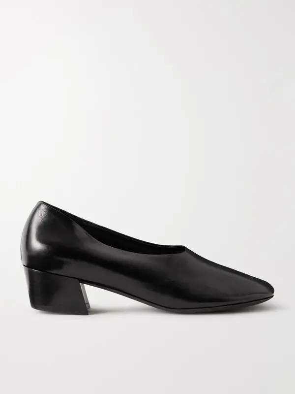 Khaite Marcy Leather Pumps - Black
