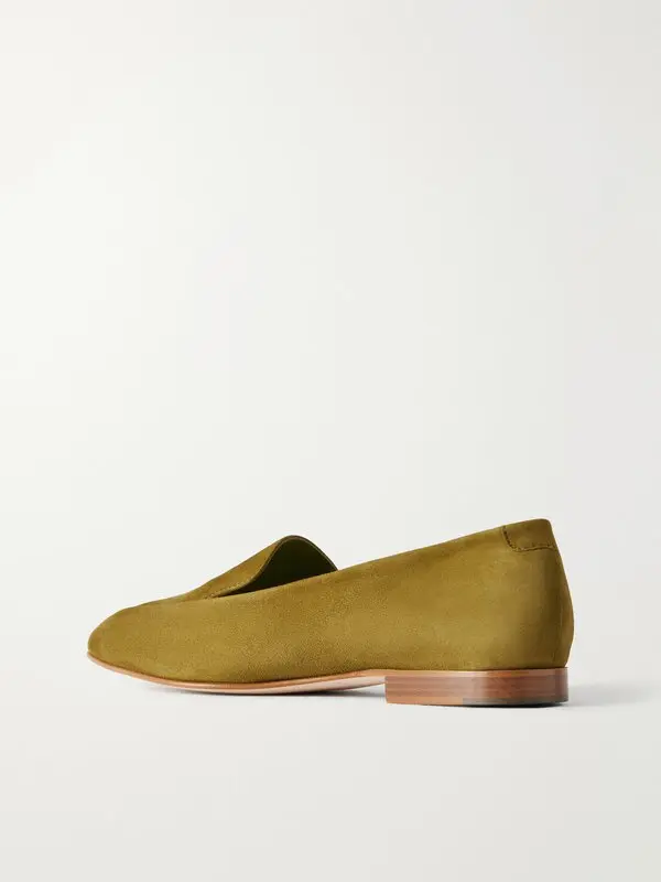 Manolo Blahnik Pitaka Suede Loafers