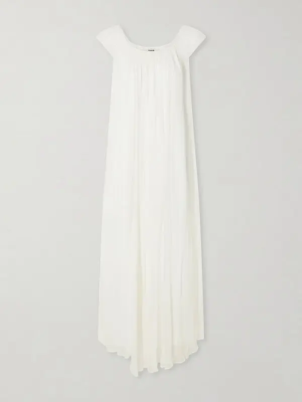 Staud Leda Chiffon Maxi Dress - Neutrals