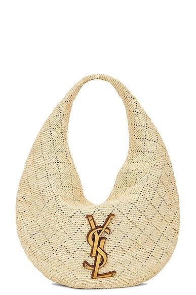 Saint Laurent Icare Hobo Bag - Naturel & Brick