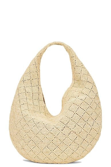 Saint Laurent Icare Hobo Bag - Naturel & Brick