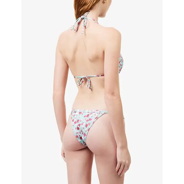 GRACEJACOB Pia Petal Triangle Bikini Top