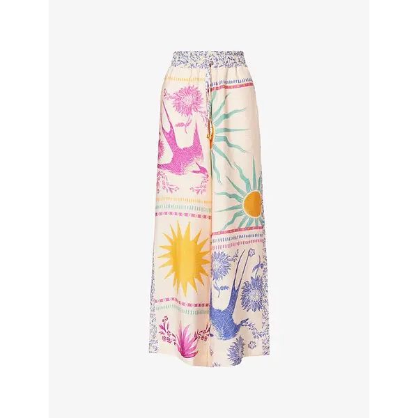 Agua Bendita Janis Wide-leg Trousers - Multi