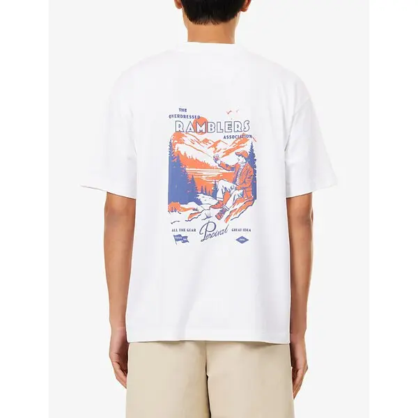 PERCIVAL Graphic Oversized Cotton-jersey T-shirt