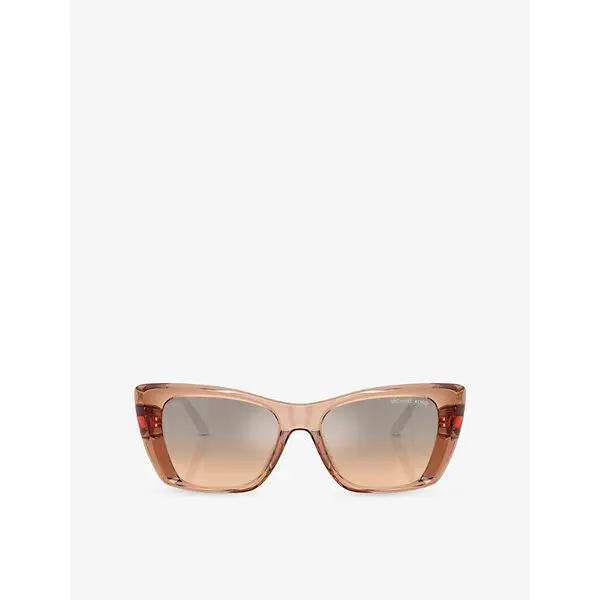 Michael Kors Butterfly-frame Acetate Sunglasses - Brown