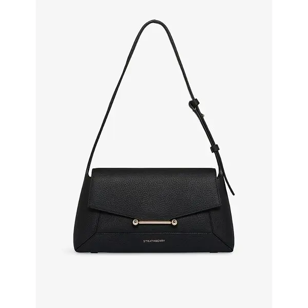 Strathberry Mosaic Leather Shoulder Bag - Black
