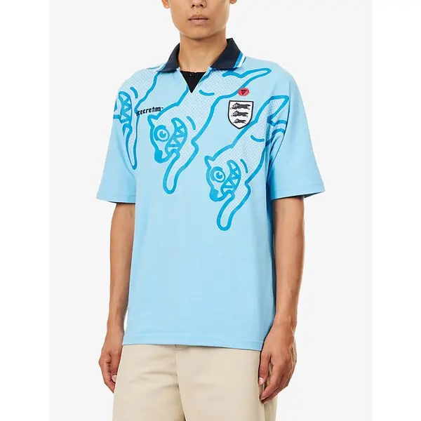 ICECREAM Running Dog Football Cotton-jersey Shirt