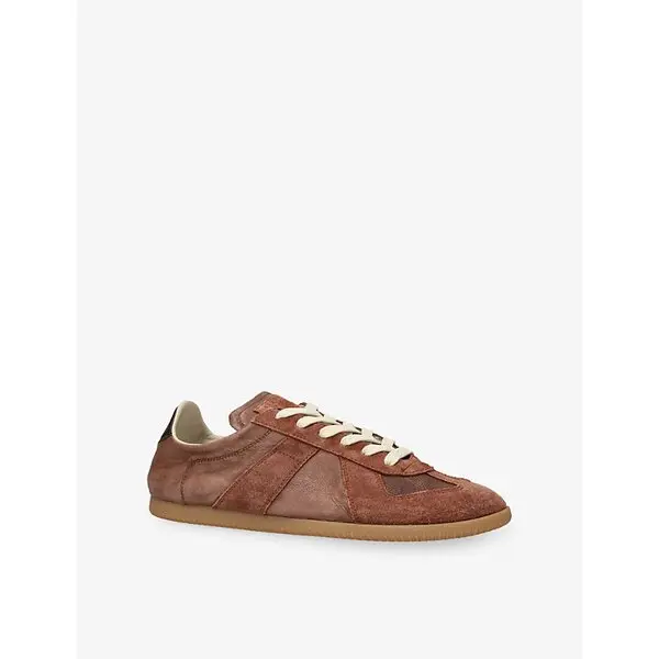 MAISON MARGIELA Replica Low Top Suede Trainers - Tan