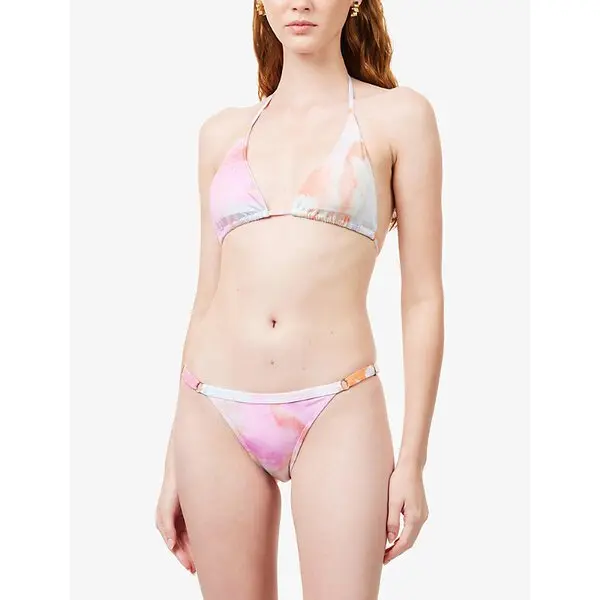 GRACEJACOB Lucia Marble Bikini Top