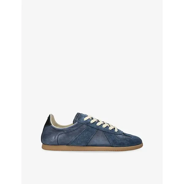 MAISON MARGIELA Replica Low Top Suede Trainers - Blue