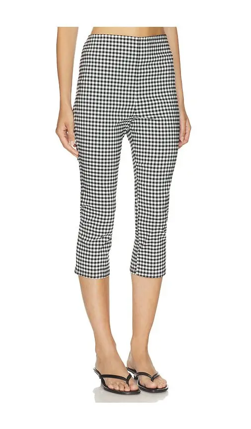Lpa Gigi Capri In Gingham Print - Multi